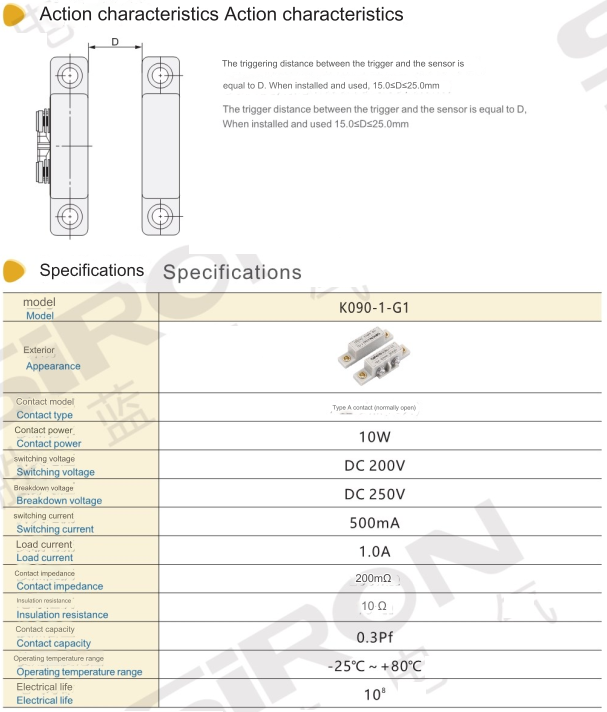 Cảm biến cửa an ninh SiRON K090-1-G1 – KS TECHNO – Đại lý phân phối linh kiện và giải pháp tự ...